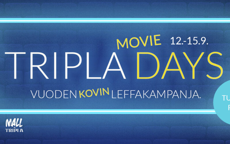 Coming soon - TRIPLA MOVIE DAYS in 12-15 September! - BioRex Cinemas